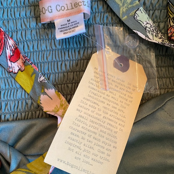 BOG Collection | Tops | Bog Collective Floral Ruched Ruffled Crop Top ...